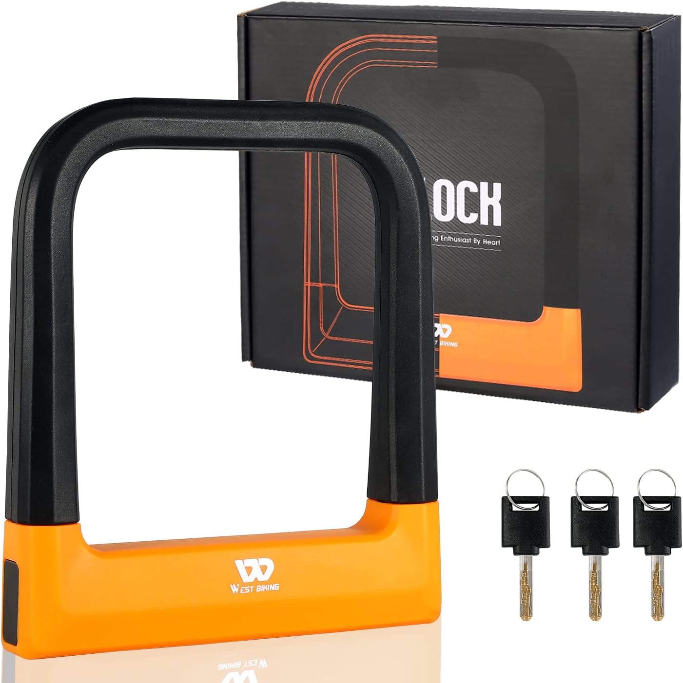 Amazon.com: ROCKBROS Bike U Lock, Heavy Duty Anti Theft Bike U Lock ...