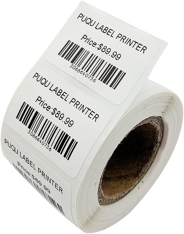 Amazon.com : PUQU 50x80mm Direct Thermal Sticker Labels, Self-Adhesive ...