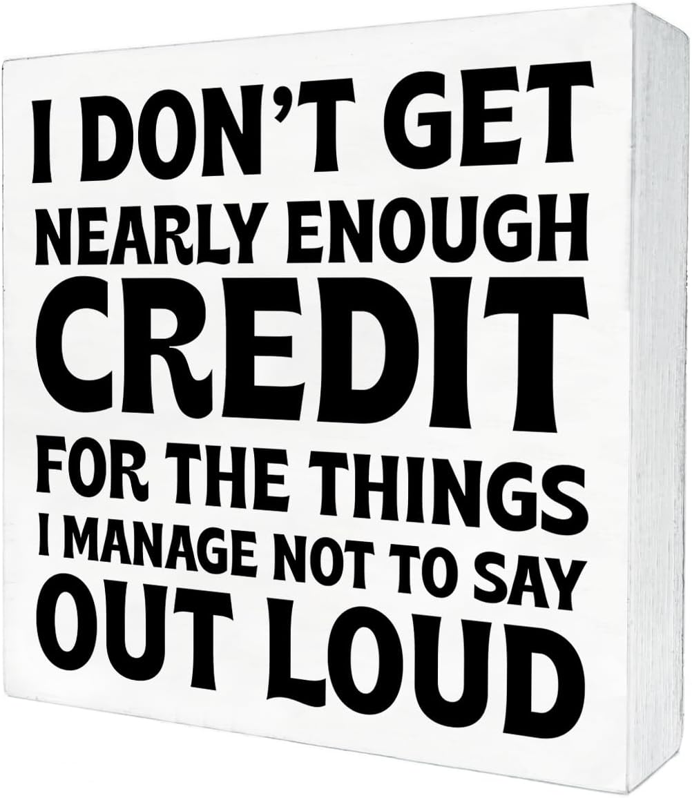 Amazon.com: Funny Office Sign Work Humor Wood Sign Office Desk Signs ...