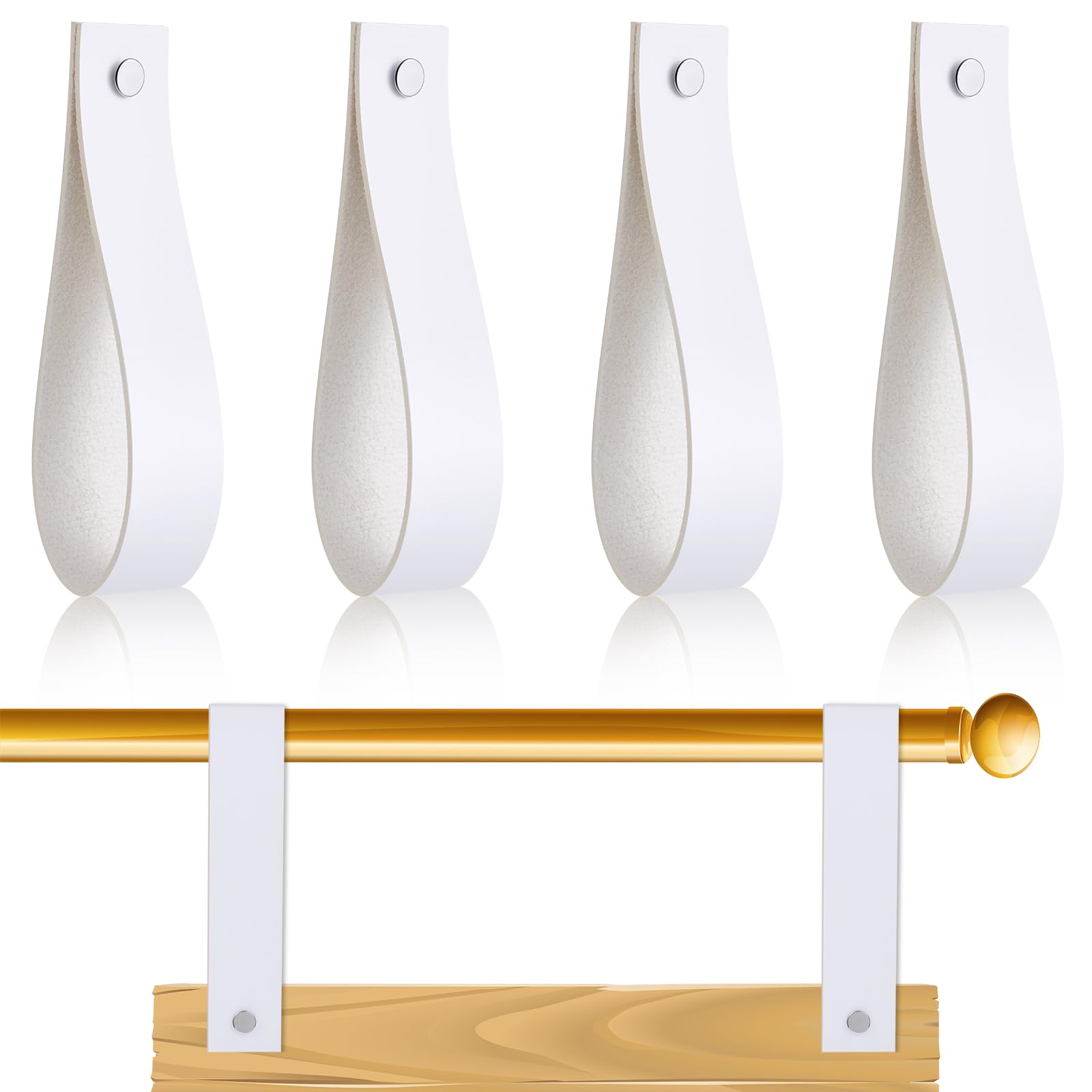Snapklik.com : Vercraft 4 Pcs Faux Leather Sign Straps For Hanging Sign ...