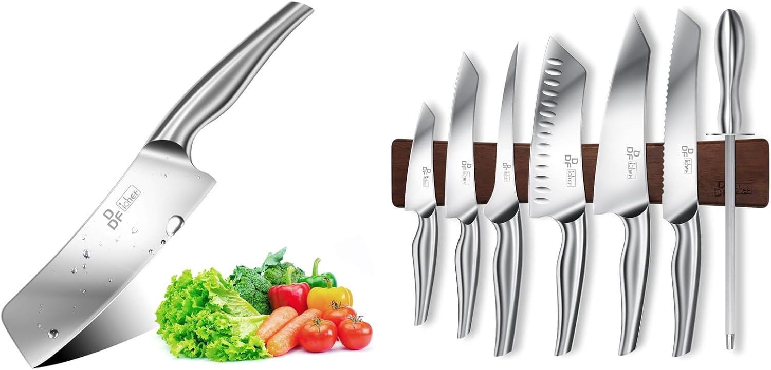 Amazon.com: DDF iohEF Chef's Knife In Stainless Steel Professional ...