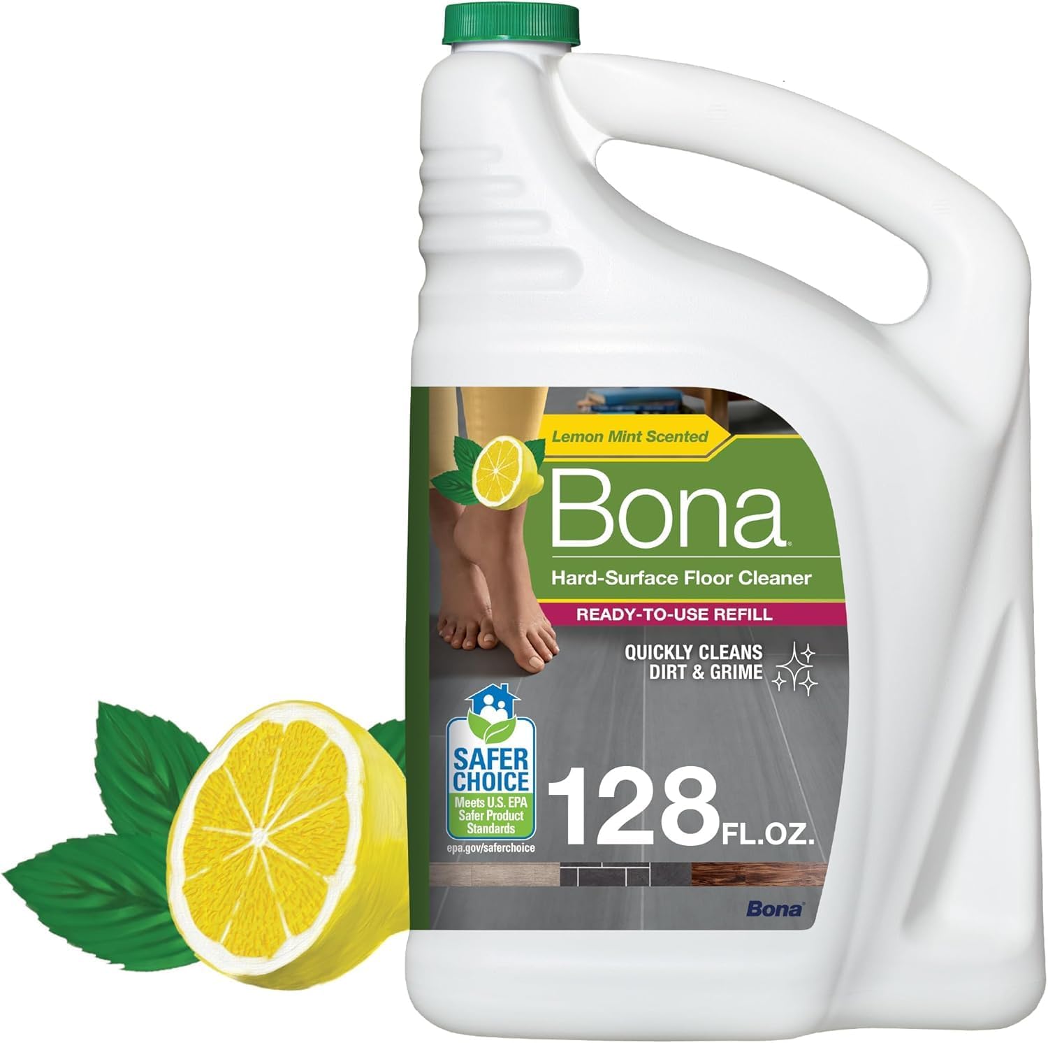 Amazon.com: Bona 160 oz. Stone, Tile, and Laminate Floor Cleaner Refill ...