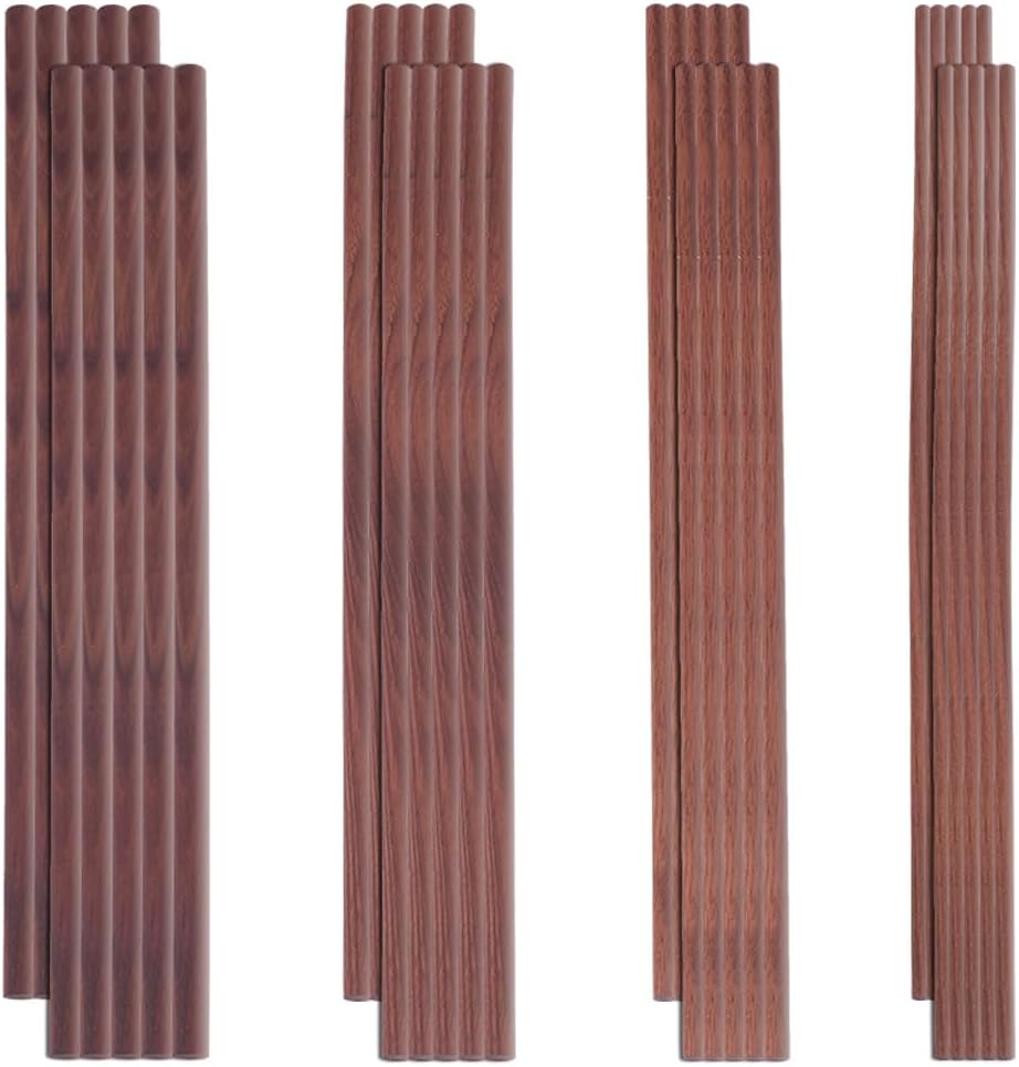 Amazon.com: OLYCRFAT 32Pcs 4 Size Walnut Dowel Rods 6 Inch Long Dowel ...