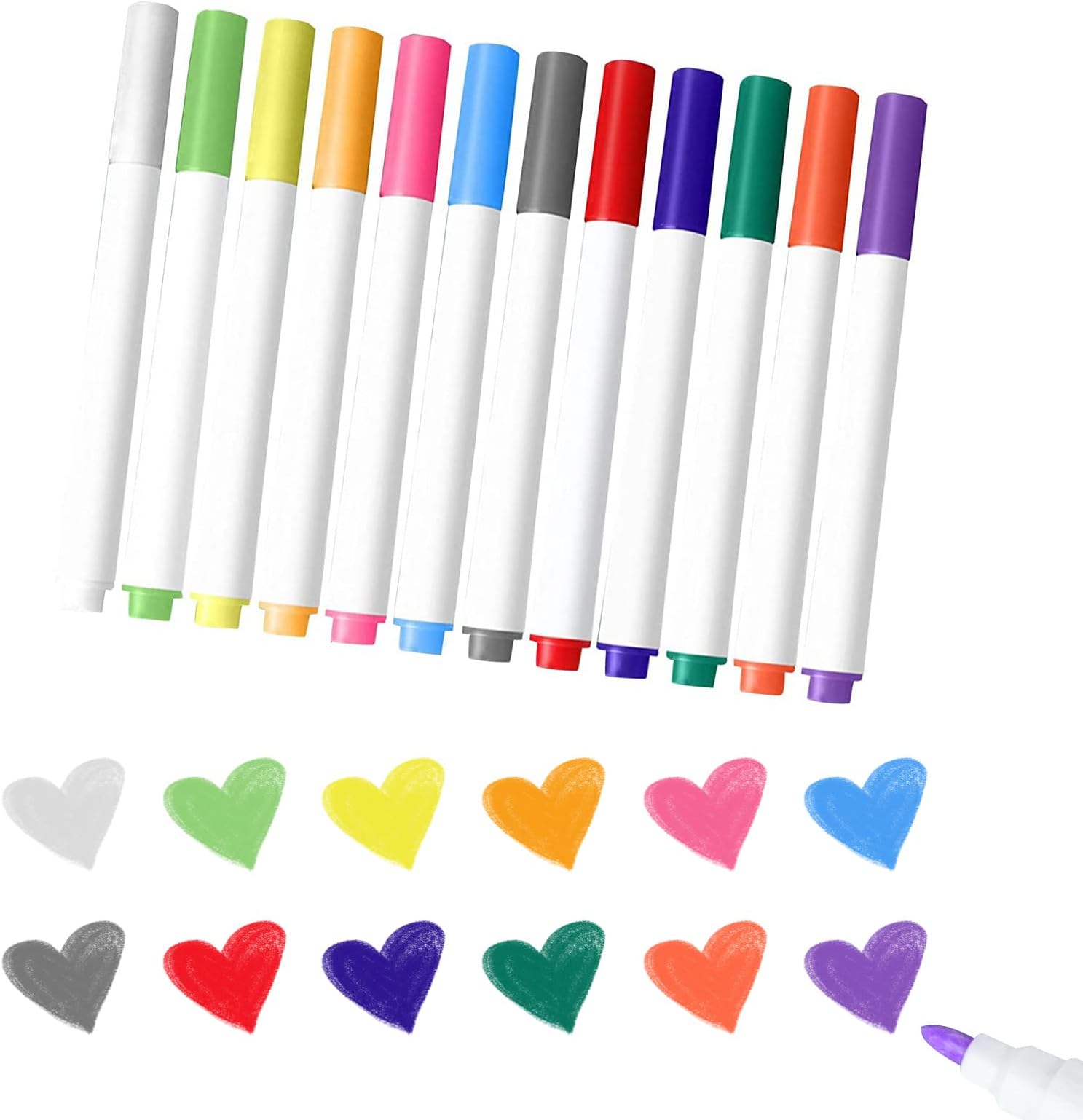 Amazon.com: Qrytoi Washable Kids Coloring Markers Set - Suitable For ...