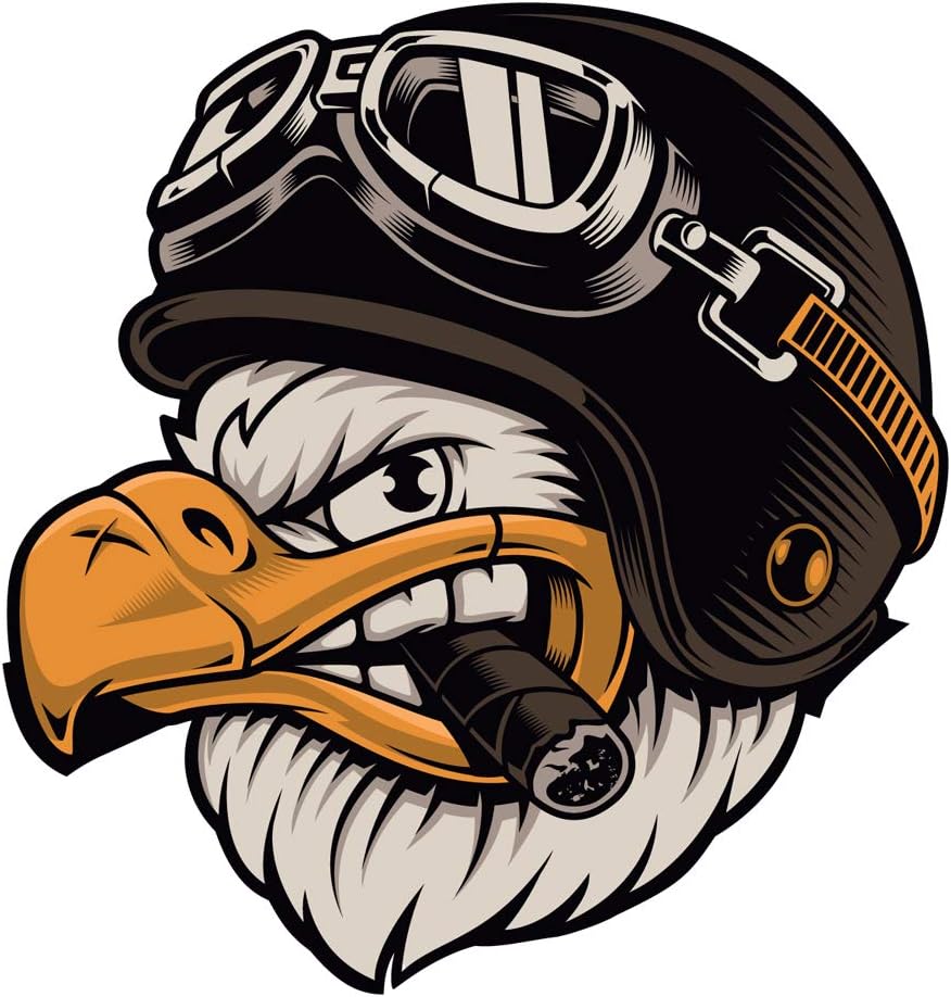 Amazon.com - Skeleton Biker Sticker Bumper Sticker Vinyl Decal 5"