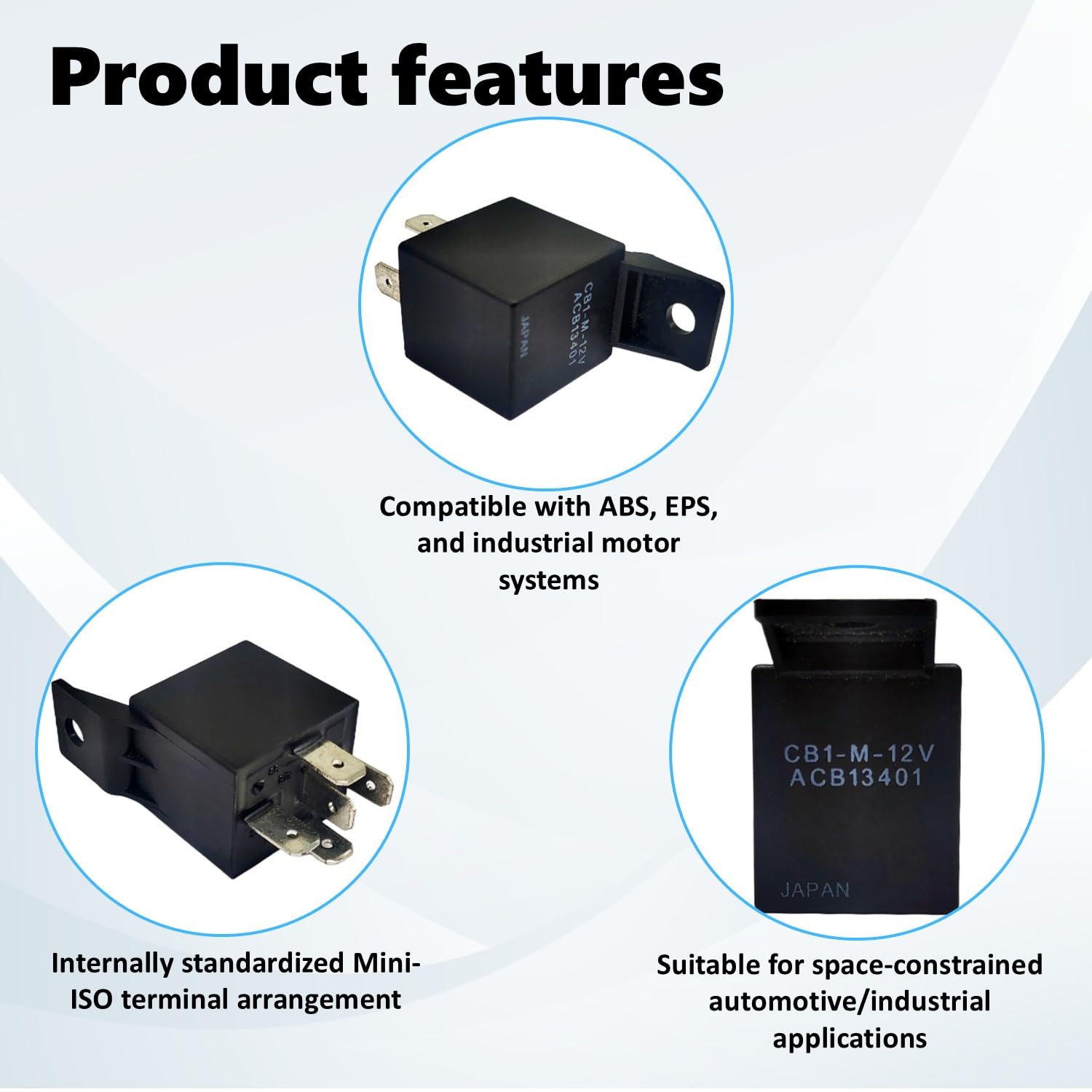 Snapklik.com : General Purpose Relay CB1-M-12V ACB13201 40A 5 Pins ...