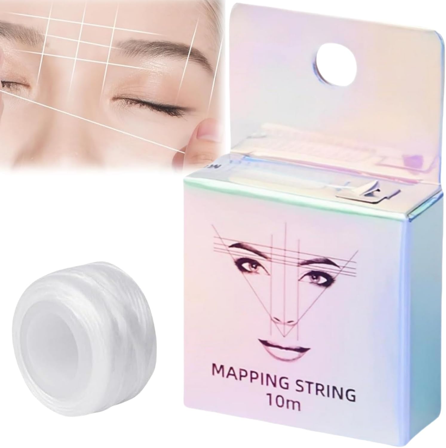 White Eyebrow Mapping String for Permanent Makeup - Brow Marker Thread ...