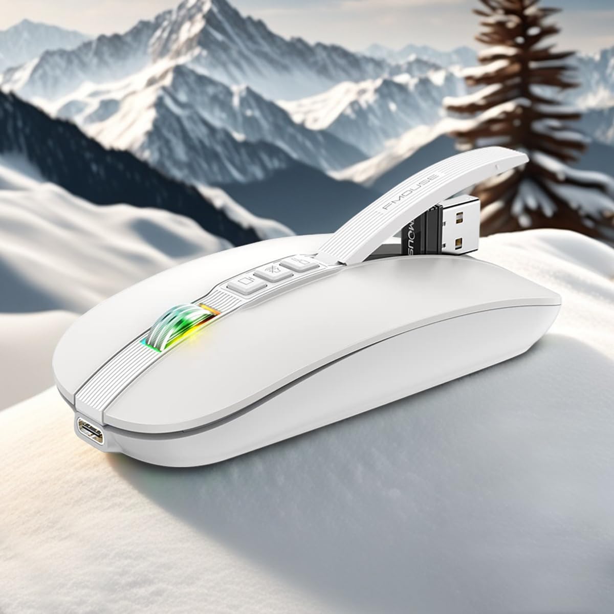 Amazon.com: Wireless Bluetooth Mouse, Mini 3-Mode (BT4.0/5.0+2.4G ...