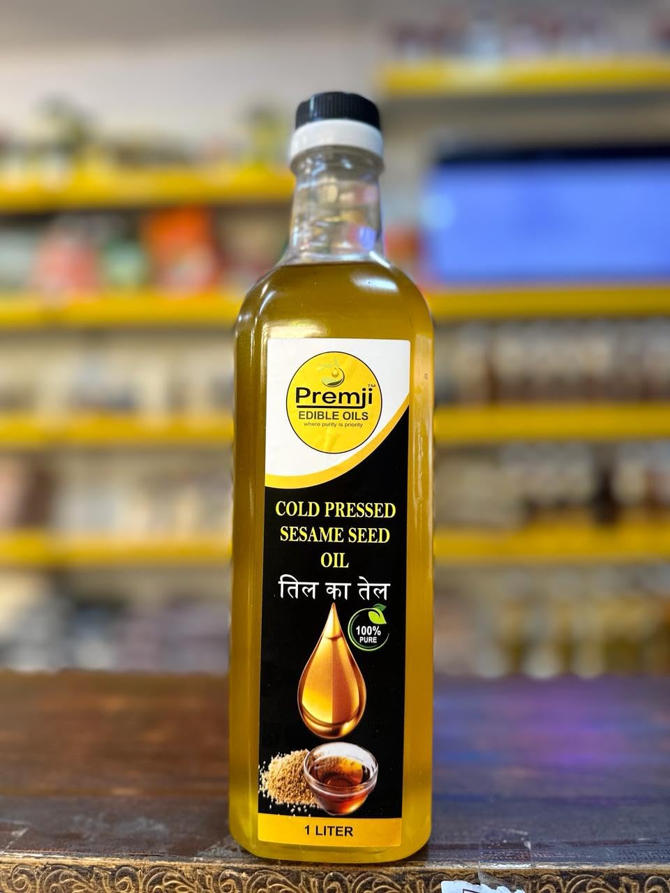 Premji EDIBLE OILS Cold Pressed Sesame Oil 500ml 100% Pure & Natural ...