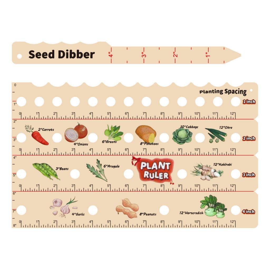 MERISHOPP Seed Spacing Ruler with Planting Guide Set Multifunctional ...