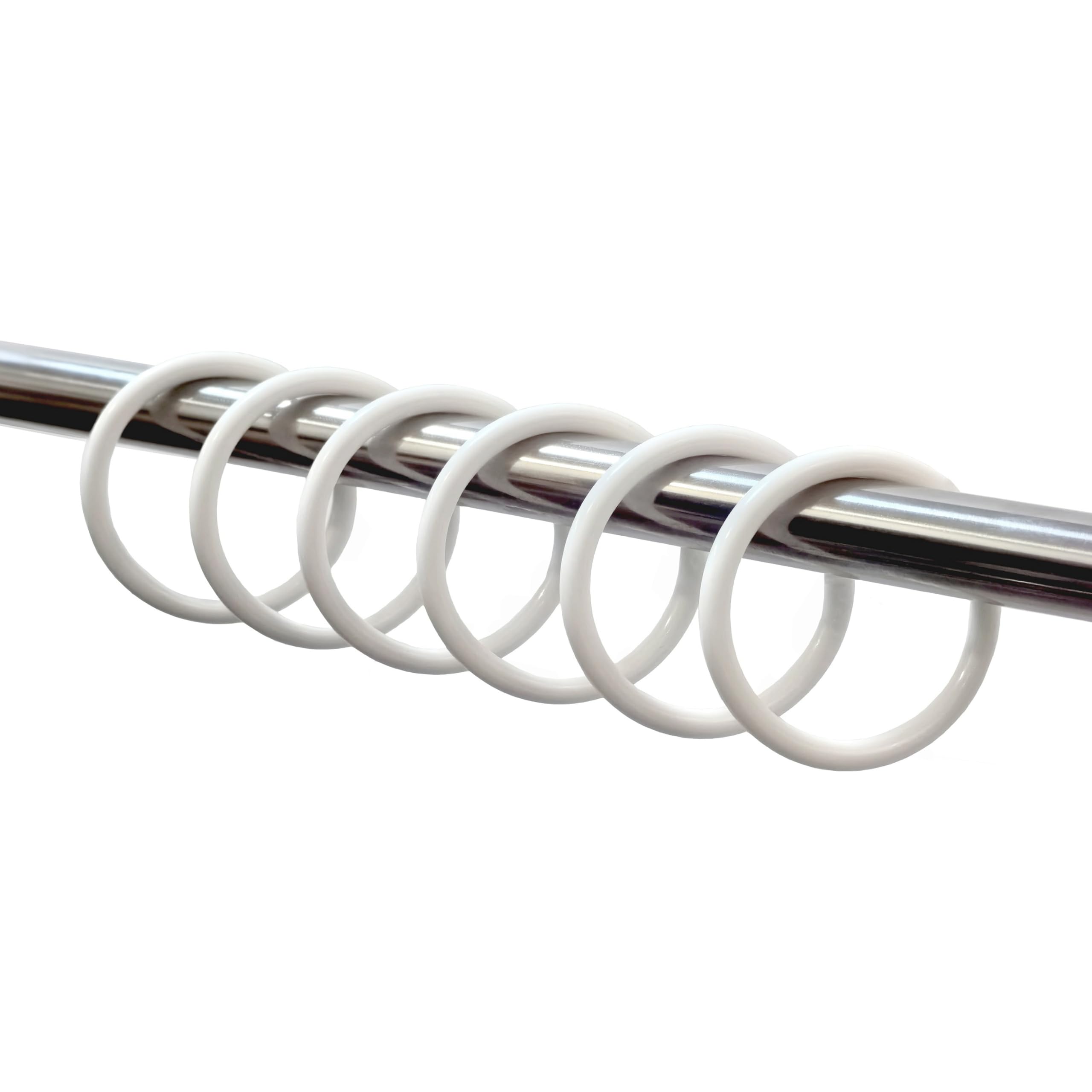 Amazon.com: 12 Pack Shower Curtain Rings,Plastic Shower Curtain Hooks ...