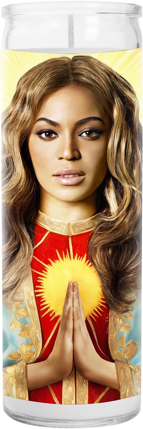 Amazon.com: Celebrity Candles - Saint Candle - Votive Glass Jar White ...