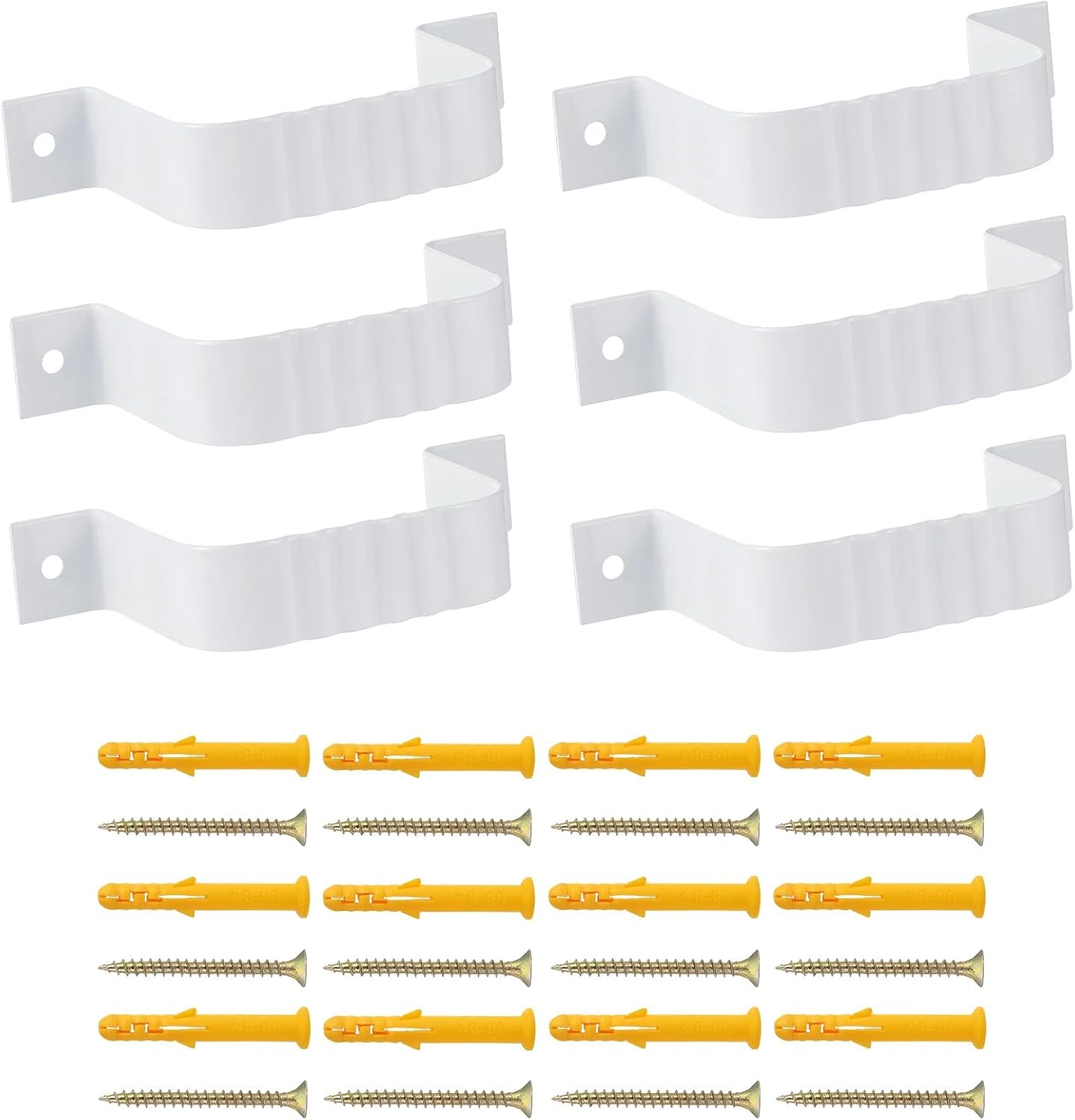 Downspout Strap 2x3 Leader Strap 2x3 6pcs (White) - Amazon.com