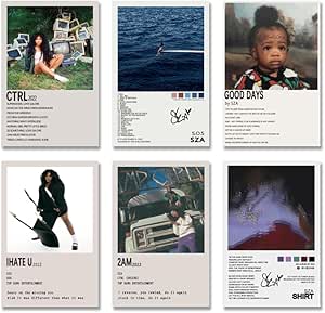 SZA Poster Signed Limited Posters Music Album Cover Posters Print Set ...