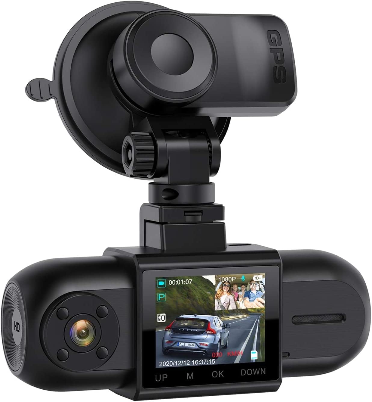 Amazon.com: Dual Dash Cam Front and Inside, FHD 1080P@30fps Dash Camera ...