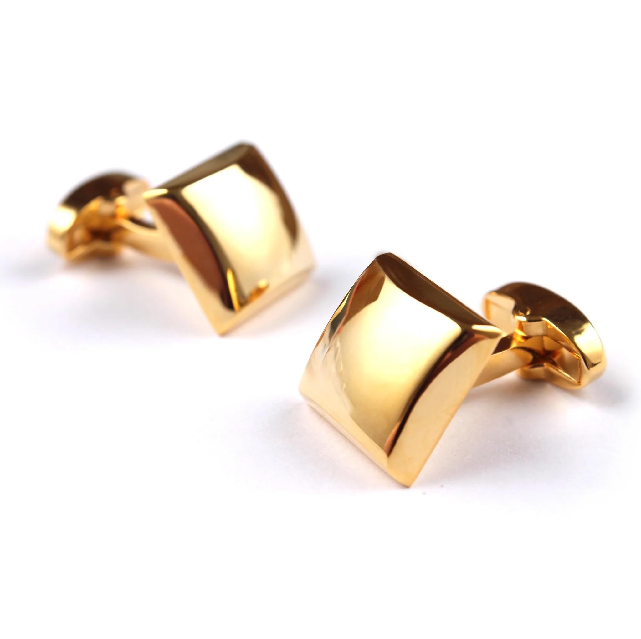 Amazon.com: OTAA The Gold Cufflinks Rhodium Plating - Cuff Links Mens ...