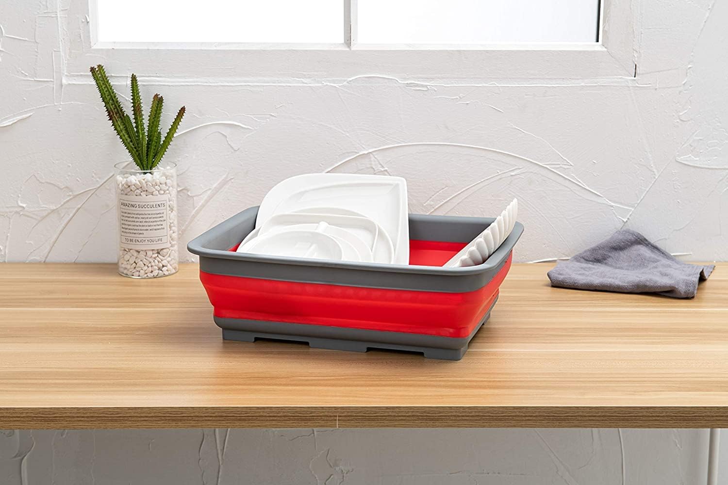 Foldable Collapsible Washing Up Bowl Dishwashing Camping Travel Caravan Kitchen – BigaMart