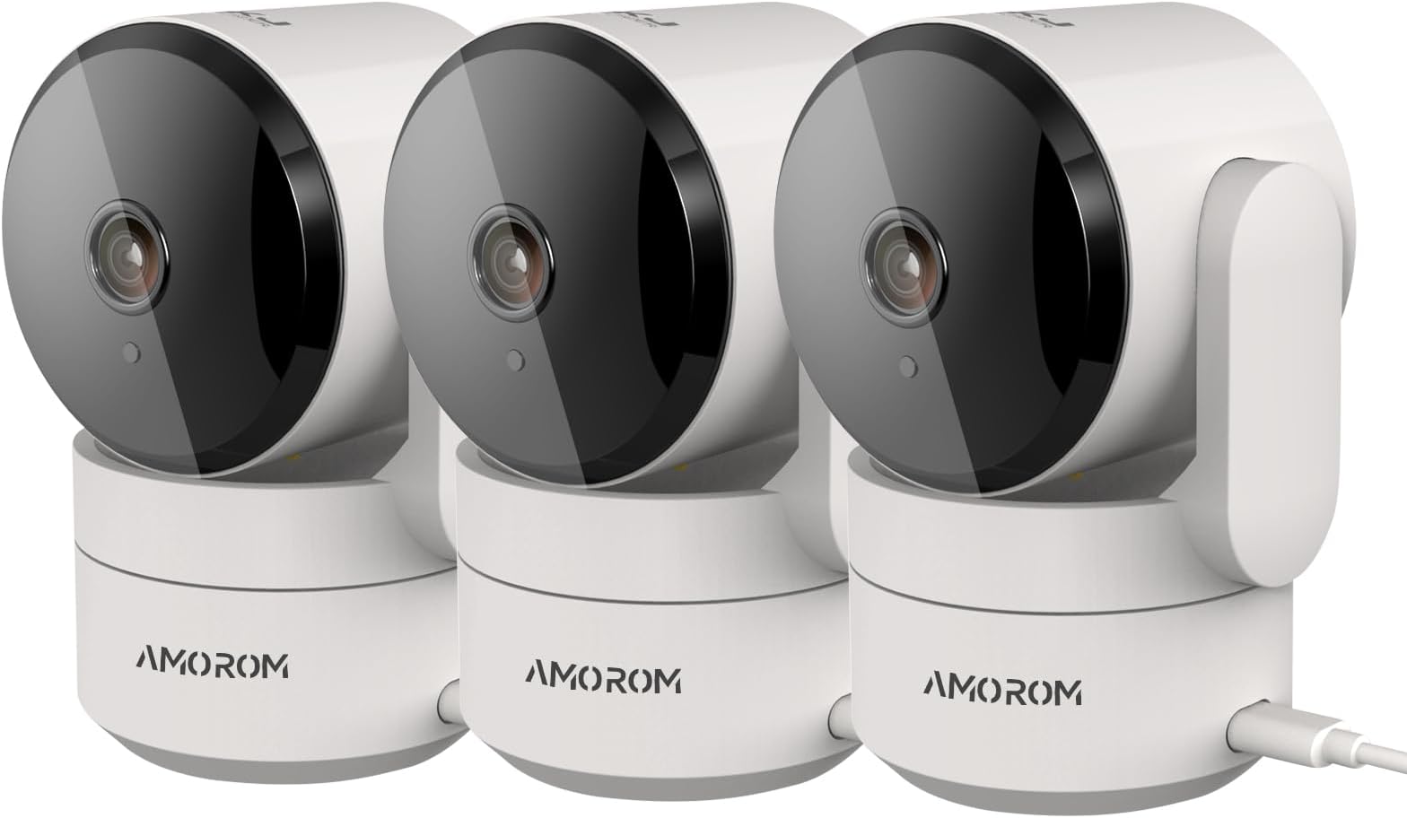 Amazon.com : AMOROM Pet Camera 360° Home Security Cameras, with Pan ...