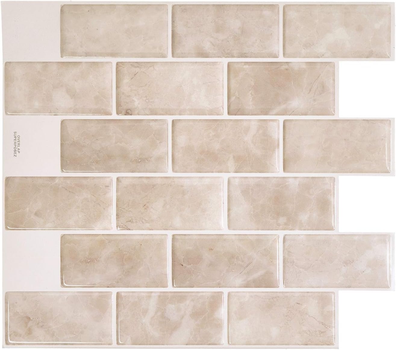 Marble 'n things Split Face 1x2 Classic Beige Travertine for Kitchen ...