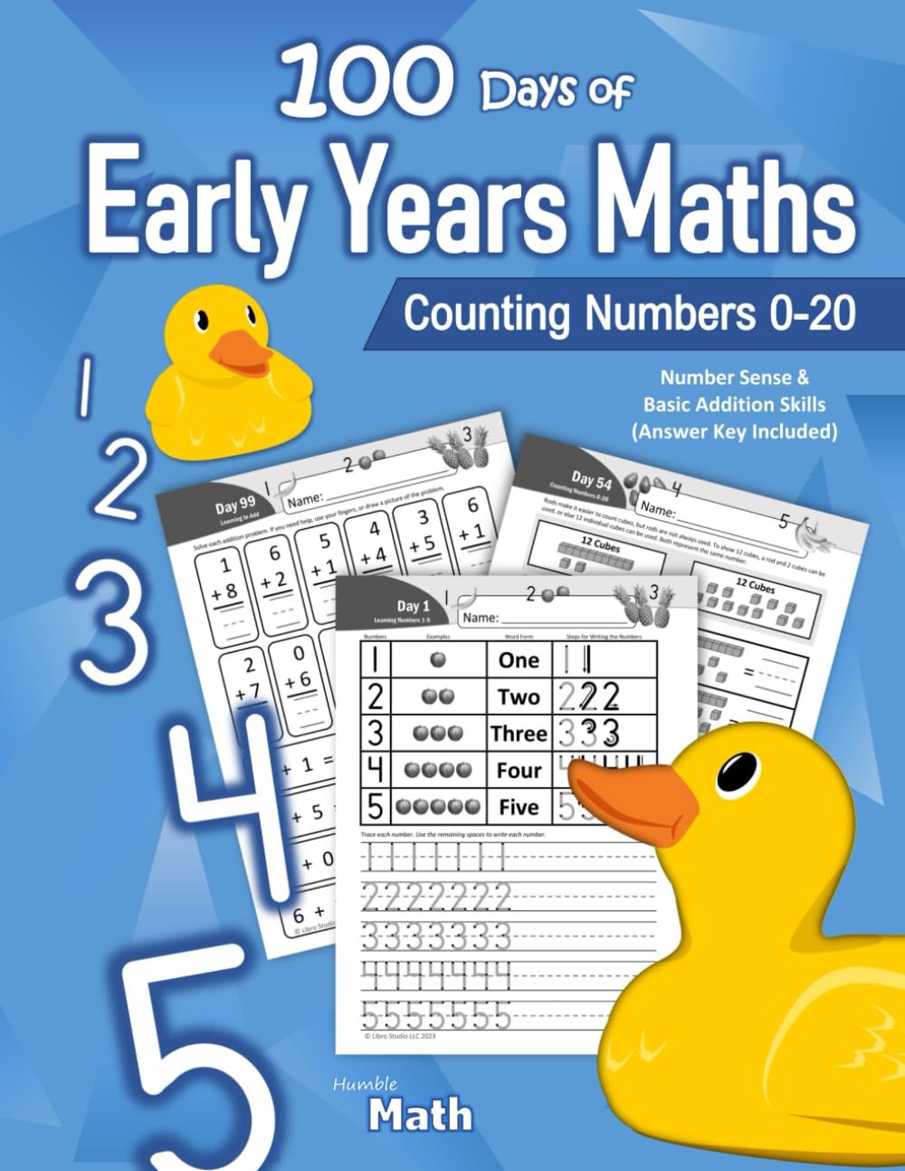 100 Days of Early Years Maths — Counting Numbers 0-20: Preschool Number ...