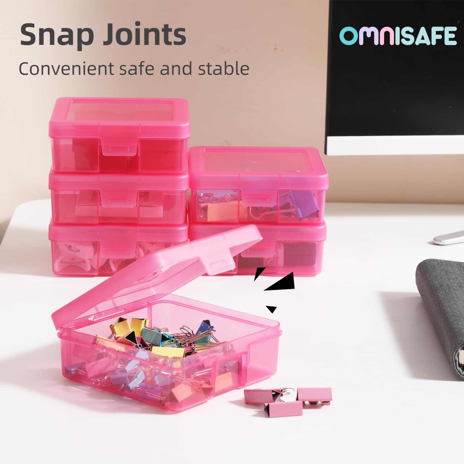 Snapklik.com : OMNISAFE 18 Pack Small Colored Plastic Hobby Art Craft ...