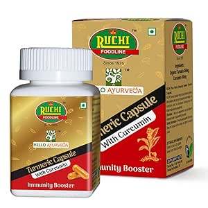 Ruchi Turmeric Capsule with Curcumin(30 Tablet) : Amazon.in: Health ...
