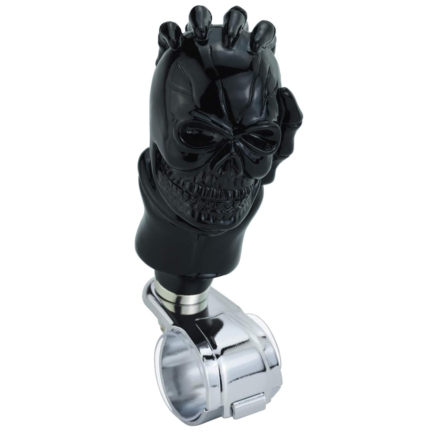 Lunsom Skull Steering Wheel Spinner Resin Car Hand Bone Handle Most Suicide Knob Turning Booster ...