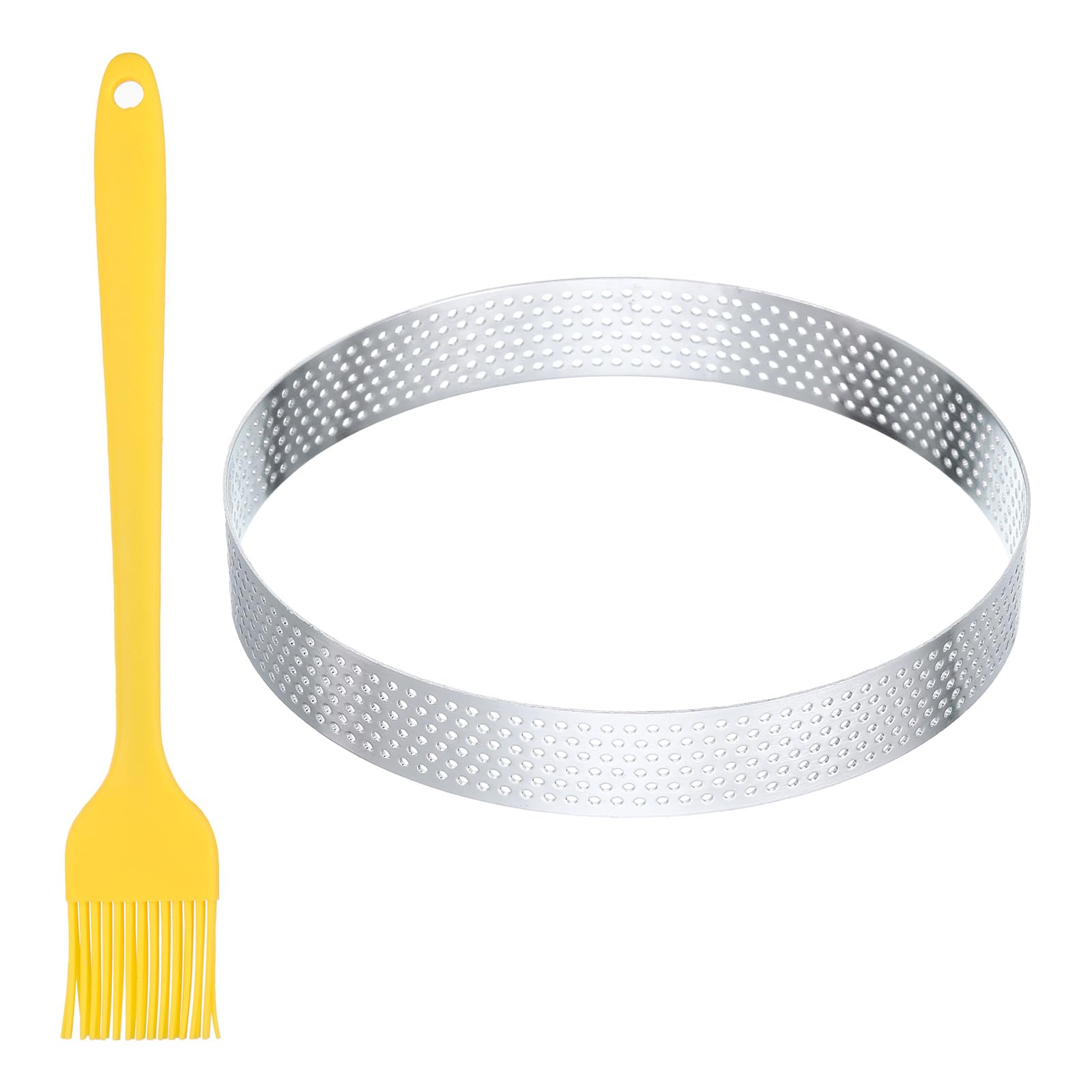 Amazon.com: uxcell Perforated Cake Rings 5.1 Inch Stainless Steel Round ...