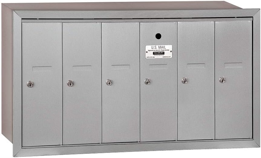 Amazon.com: Rottner Depot 6 Letter Box System Silver Black Cylinder ...