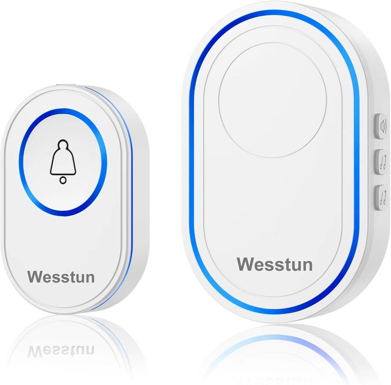 SECRUI Wireless Doorbell, Electric Cordless Door Bells Chime IP55 ...
