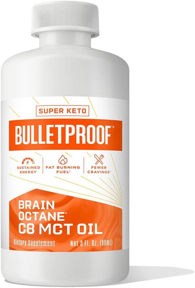 Amazon.com: Bulletproof Brain Octane C8 MCT Oil Travel Size, 3 Ounces ...
