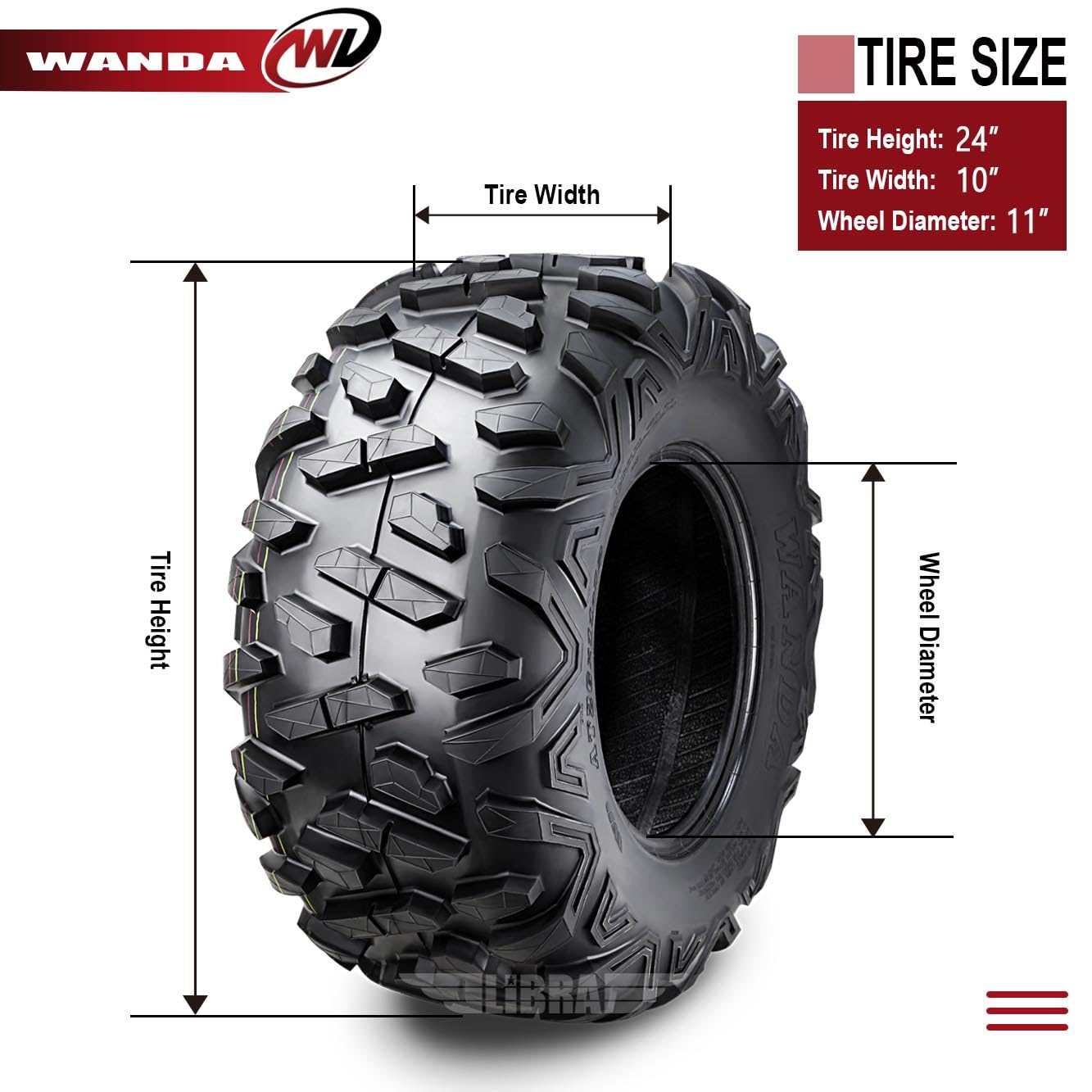 Yoga Work Pants Pair Of 2 24x10-11 ATV UTV Tires - 6 Ply All-Terrain ...
