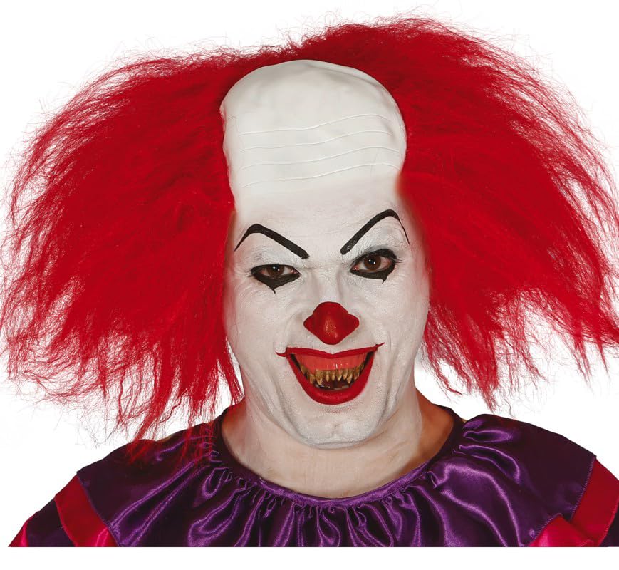 Classic Pennywise Style It Clown Red Wig Bald Headpiece : Amazon.co.uk ...