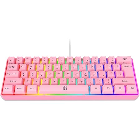 Amazon.com: Snpurdiri 60% Wired Gaming Keyboard,RGB Backlit Ultra ...