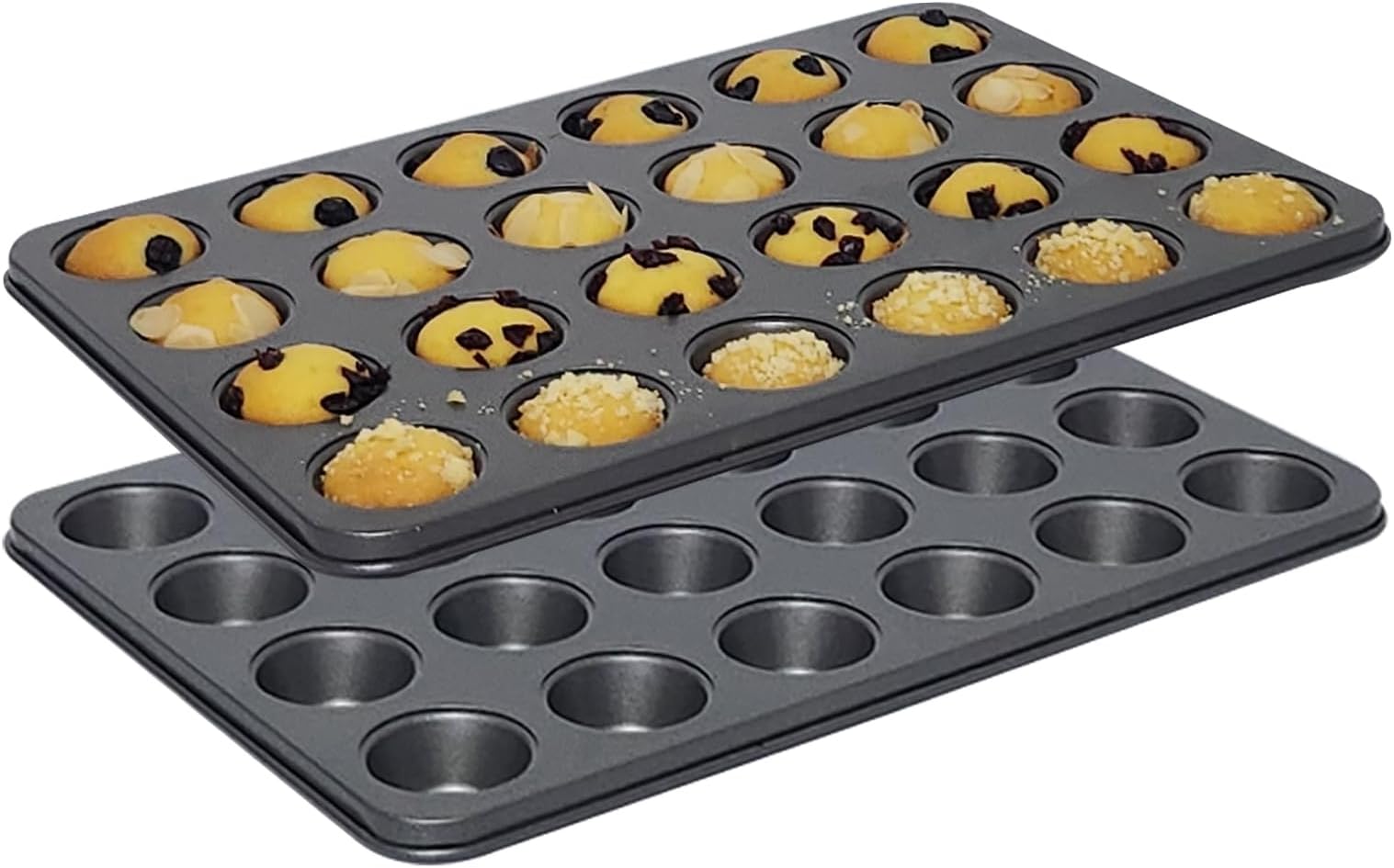 Amazon.com: wivplik Nonstick jumbo Muffin Pans 6 Cups，2 Pack Extra ...