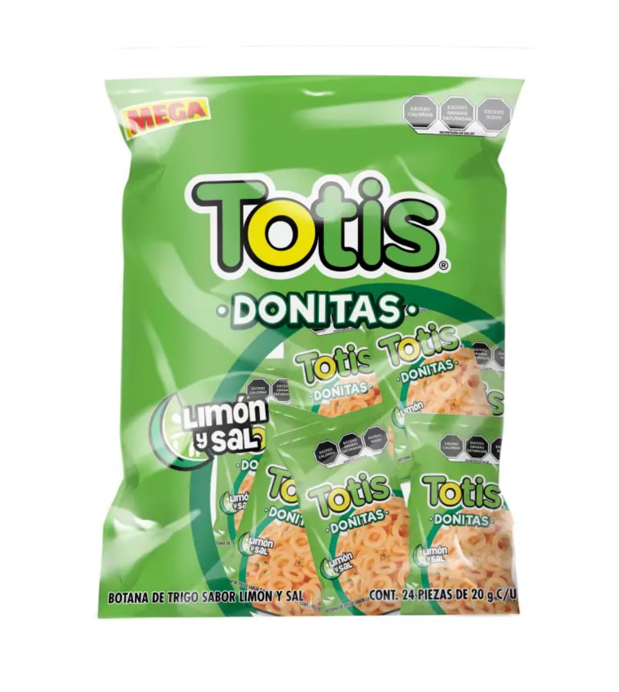 TOTIS MEGA DONAS LIMÓN Y SAL 24 PZAS : Amazon.com.mx: Alimentos y Bebidas