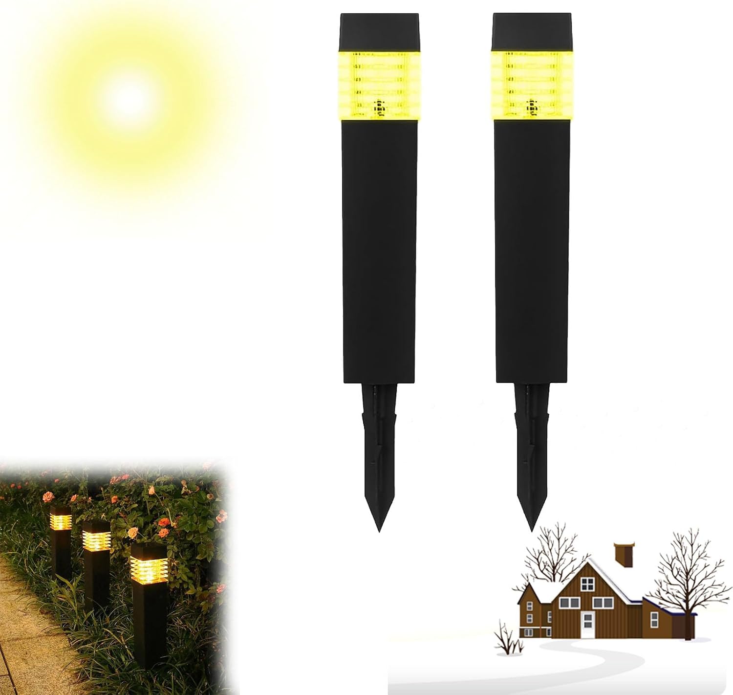 Solar Outdoor De-Icing Light, Snow Vanish Portable Kinetic Molecular ...