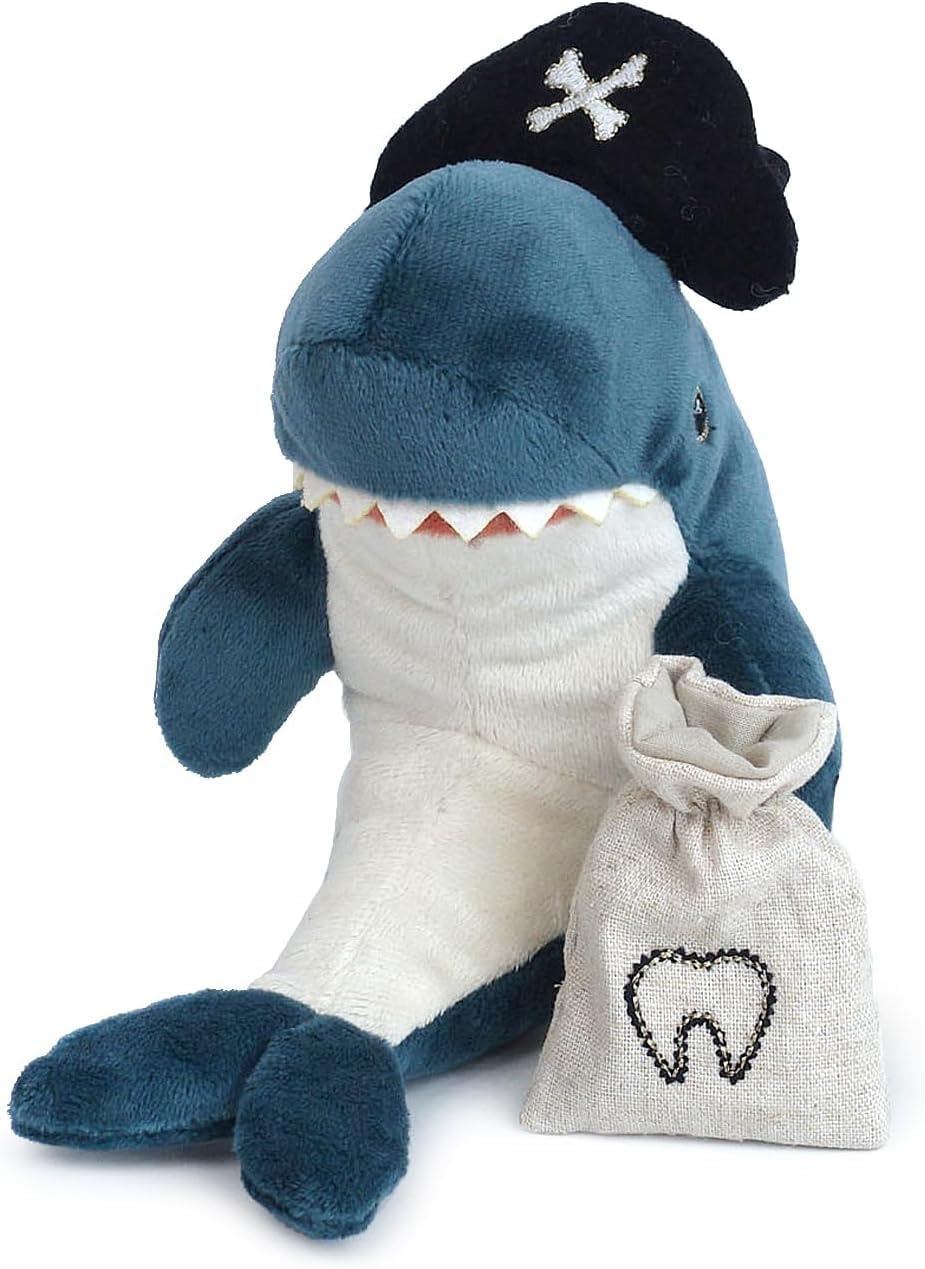 Amazon.com: MON AMI Pirate Shark Stuffed Animal - 7", Premium Tooth ...