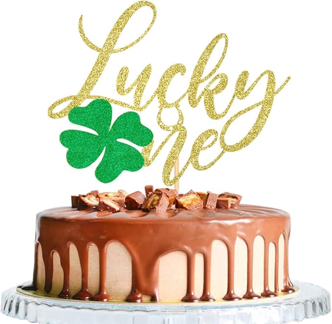 Amazon.com: Lucky One Cake Topper-Happy 1st Birthday Party Decorations ...