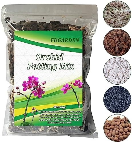 Amazon.com : TOYPOPOR 3qt Orchid Potting Mix with Moss Pine Bark Mulch ...