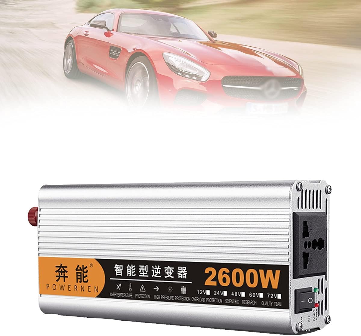 2200w Car Inverter Improved Modified Sine Wave Inverter with Digital ...