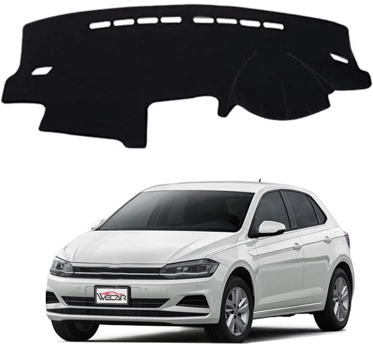 Amazon | WeCar ダッシュボードマット フォルクスワーゲン VW ポロ Polo 2011~2018 専用 ダッシュマット ダッシュボードカバー 紫外線パッド ズレ防止 滑り止め ...