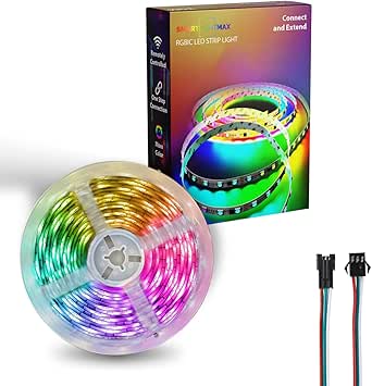 Extendable & Connectable LED Strip Lights - LED Strip Light Kit, Music ...