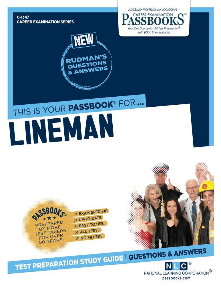 Lineman (C-1347): Passbooks Study Guide (1347) (Career Examination ...