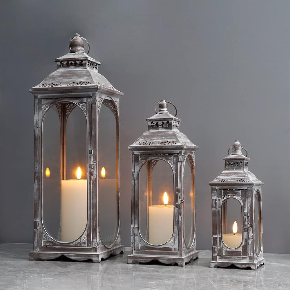 Faroles Galvanizados Para Boda Geelin 10 Faroles De Madera Para Velas