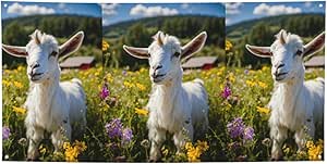 Amazon.com: Goat Print Backdrop Banner Birthday Party Decorations ...