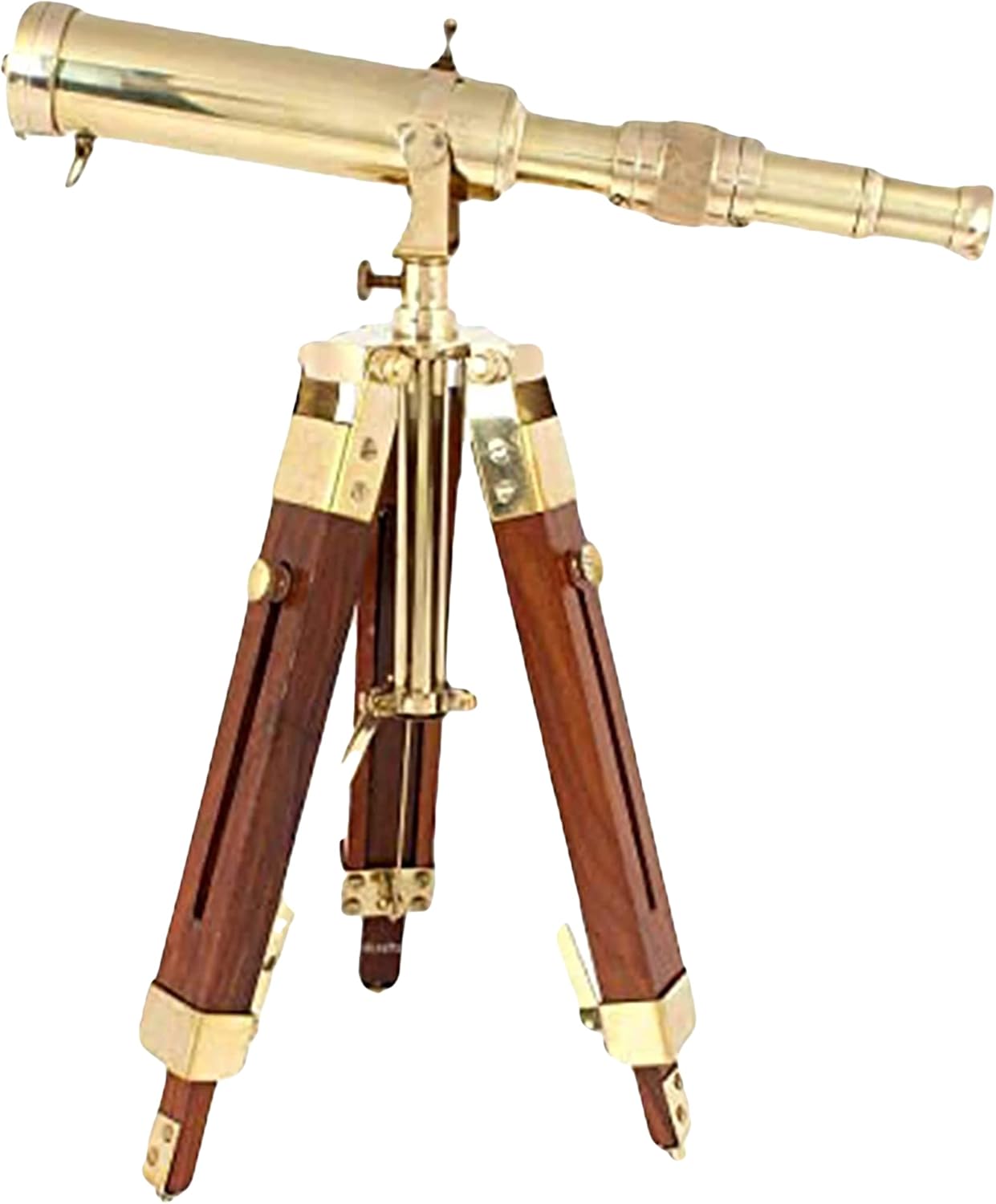 Amazon.com: Antique Brass Telescope for Hiking Traveling Decoration ...
