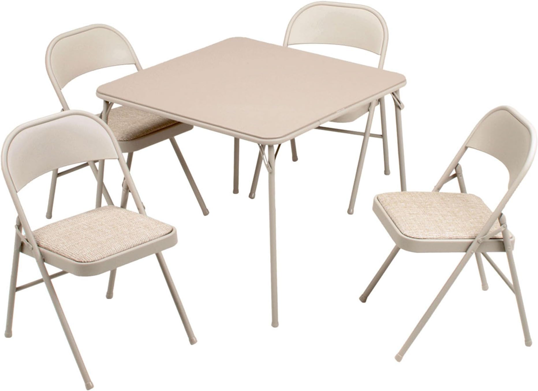 Amazon.com: XL Series Vinyl Folding Card Table and Chair Set (5pc ...