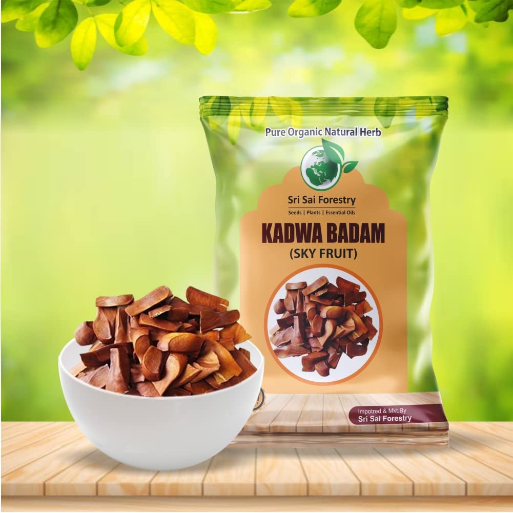 Kadwa Badam Seeds - Sky Fruit Seed - Unpeeled (250 Grams) : Amazon.in ...