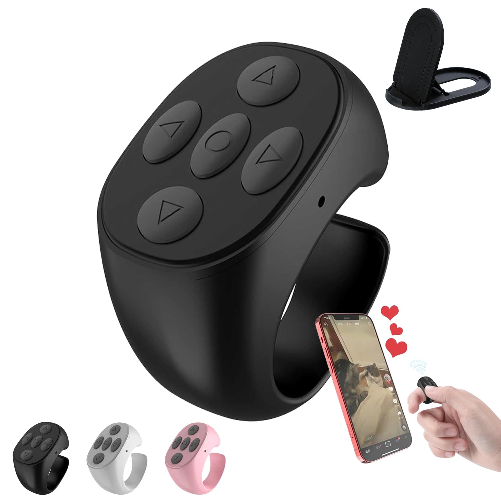 Amazon.com: Fingertip Wireless Bluetooth Remote Control, Remote ...